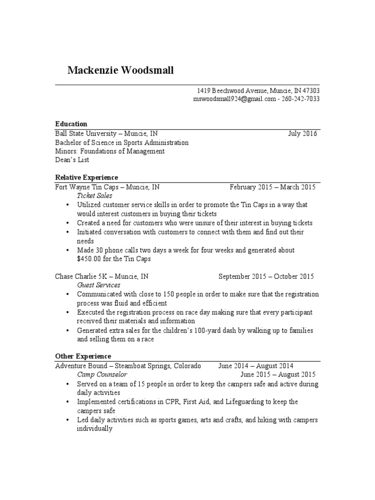 Working Resume | PDF