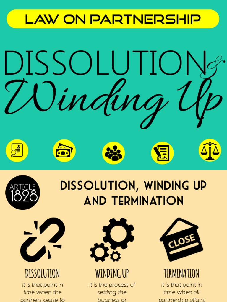 Winding Up and Dissolution of Partnerships | PDF | Partnership | Liquidation