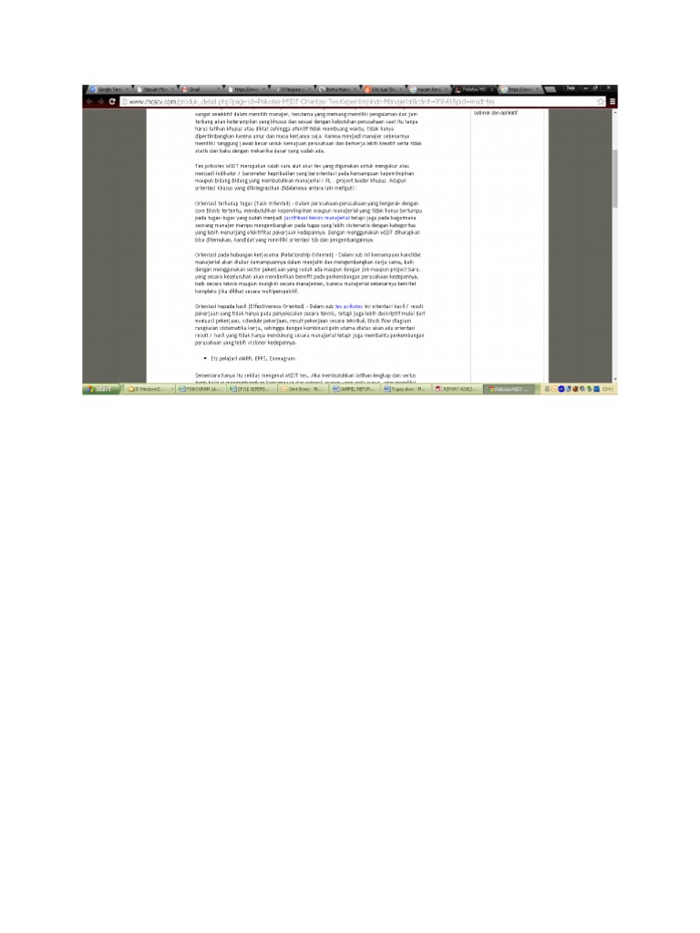 Pemahaman Task Oriented, Relationship Oriented Dan Effectiveness ...