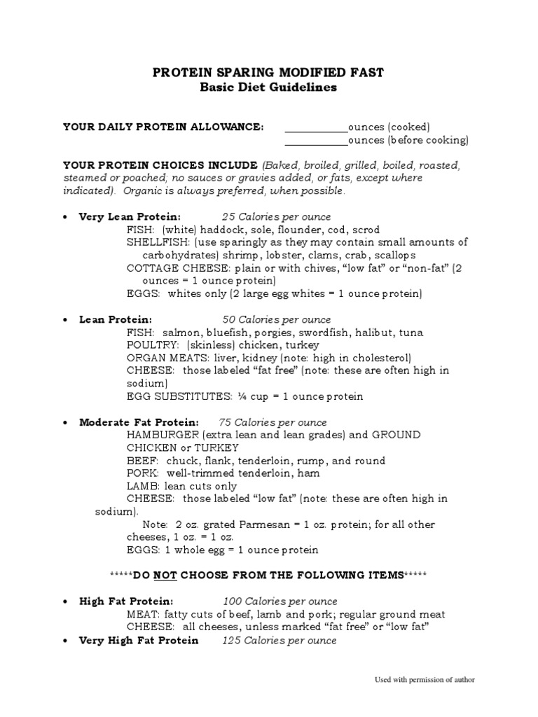 Protein Sparing Modified Fast | PDF | Dill | Salad