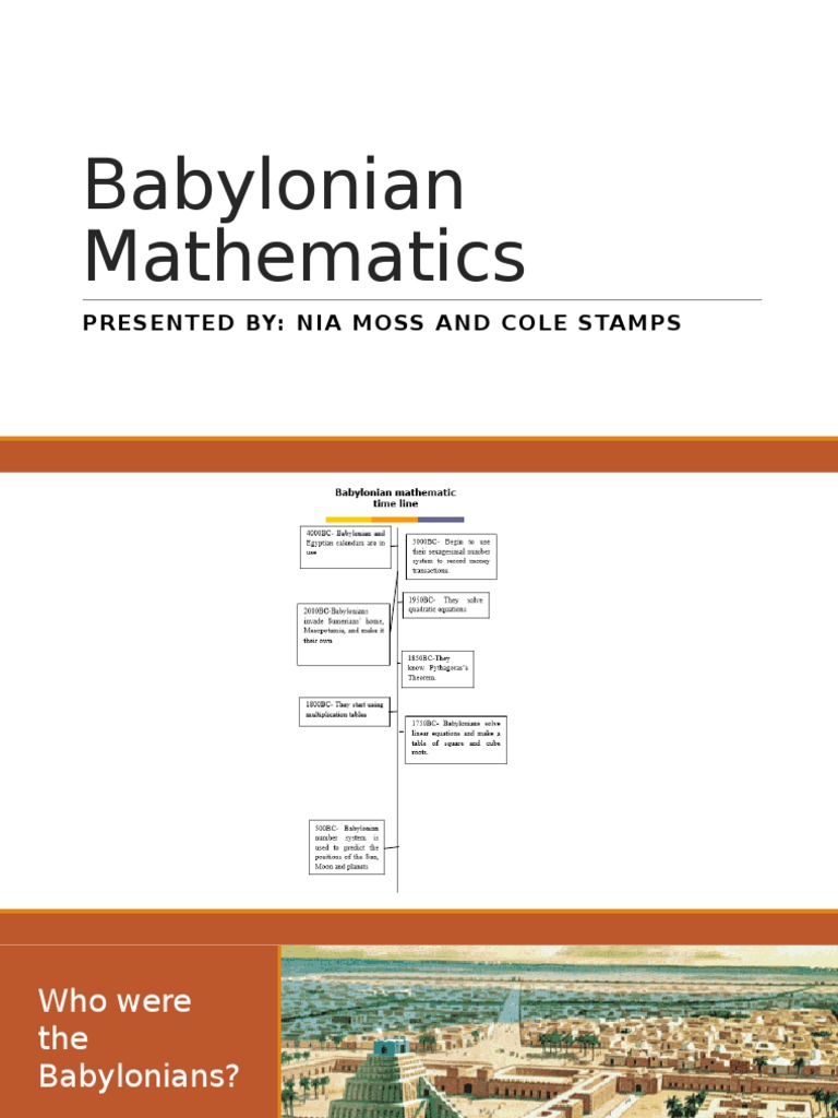 Babylonian Mathematics.pptx | Babylonia | Mesopotamia