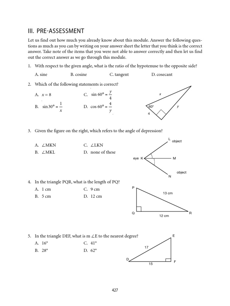 The Six Trigonometric Ratios | PDF | Trigonometric Functions | Sine