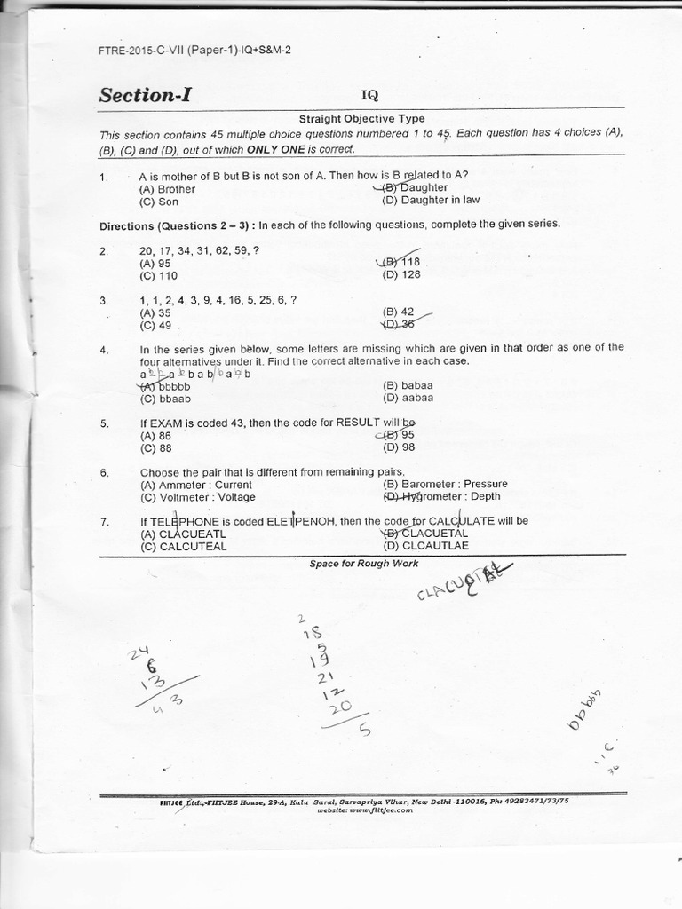 Paper 1 FTRE CLASS 7 | PDF | Triangle | Nature