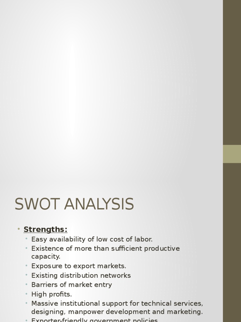 Shoe Industry | PDF | Economies Of Scale | Swot Analysis