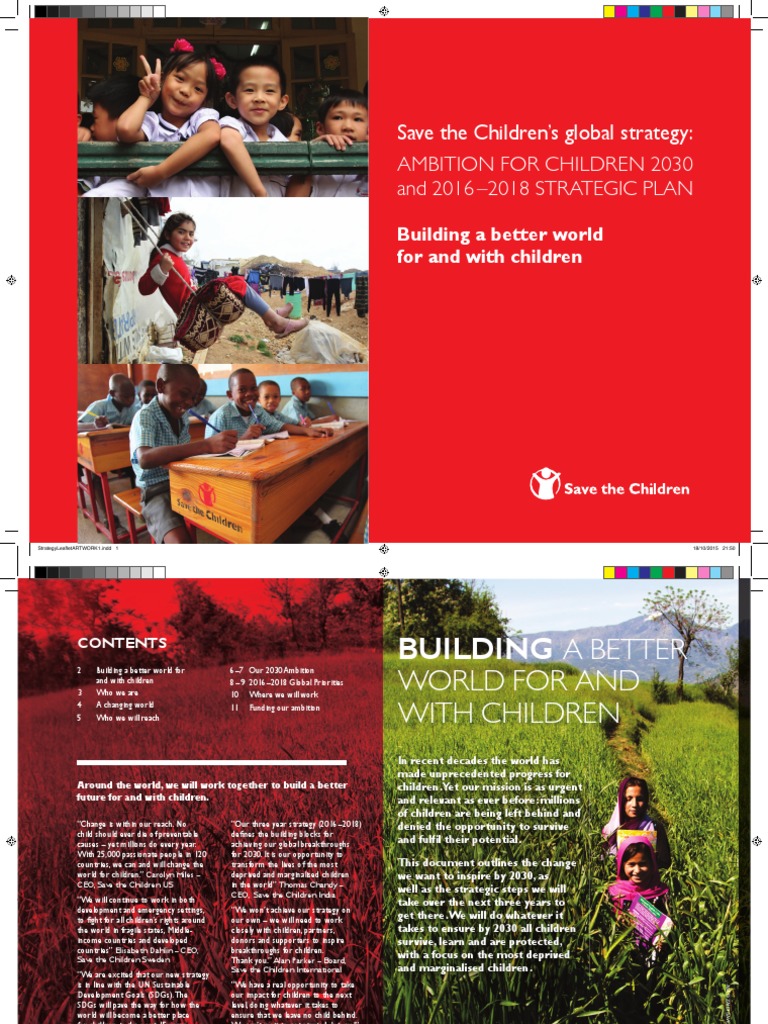 Save The Children's Global Strategy: Ambition For Children 2030 and ...