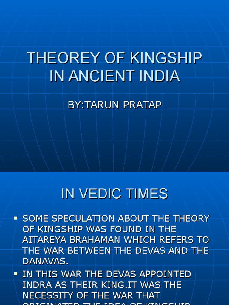 Kingship Theories in Ancient India | PDF | Monarchy | Religion And Belief