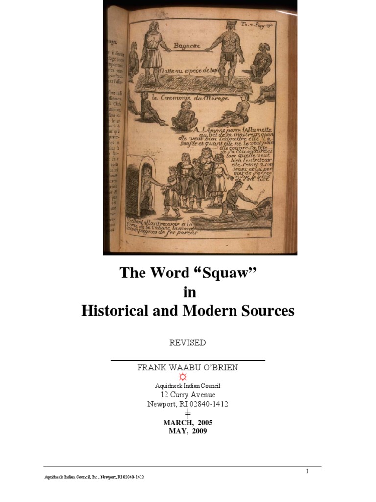 The Word "SQUAW" | PDF | Native Americans In The United States ...