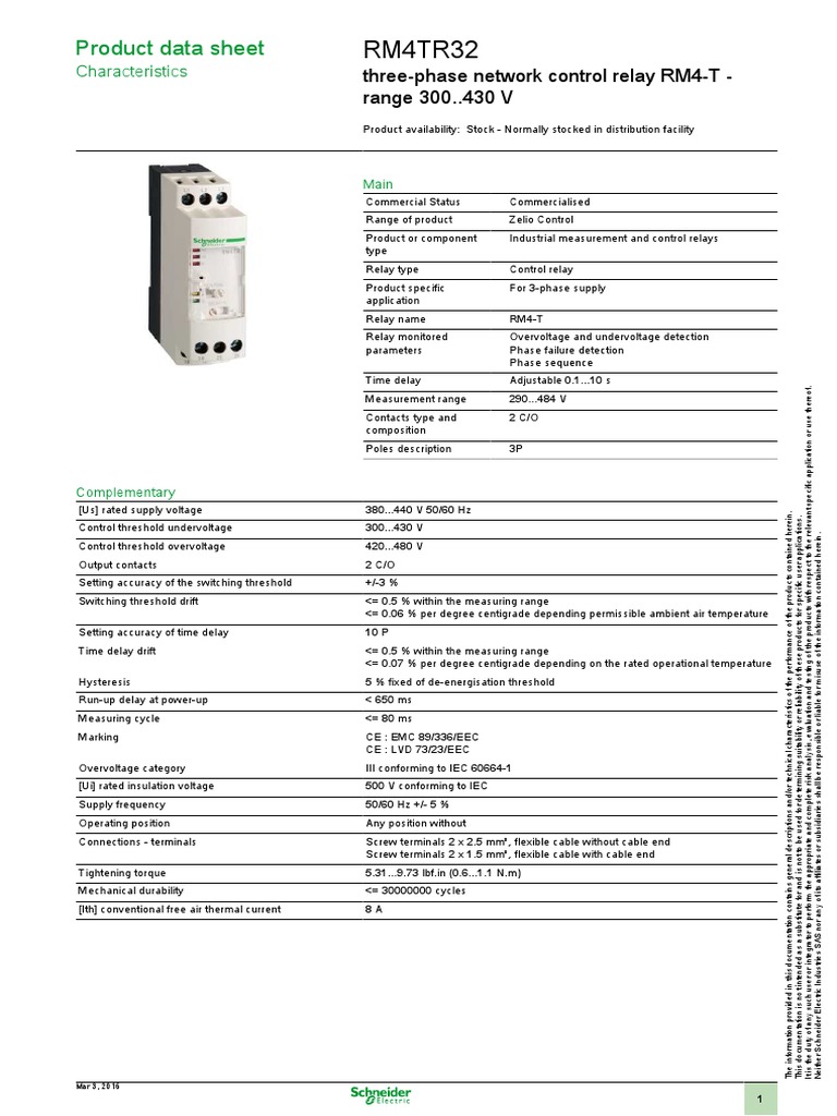 Zelio Control RM4TR32 | PDF | International Electrotechnical Commission ...