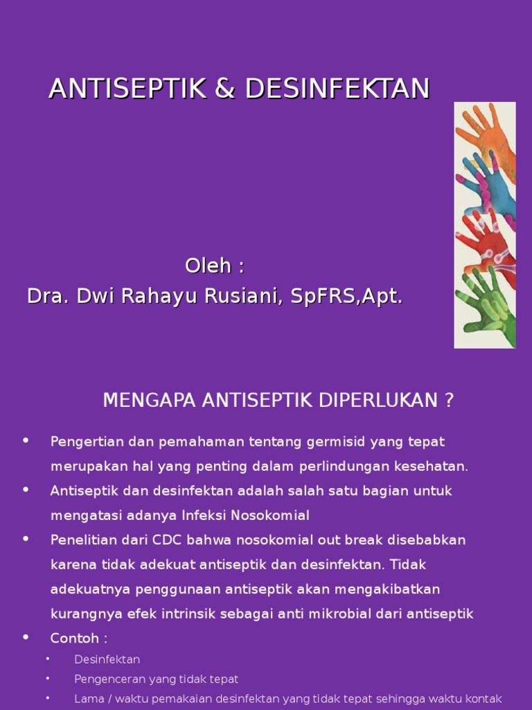 Antiseptik Desinfektan | PDF | Pengembangan Diri | Kesehatan Holistik