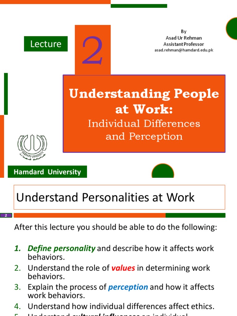Understanding Personality at Work | PDF | Self Esteem | Self Efficacy