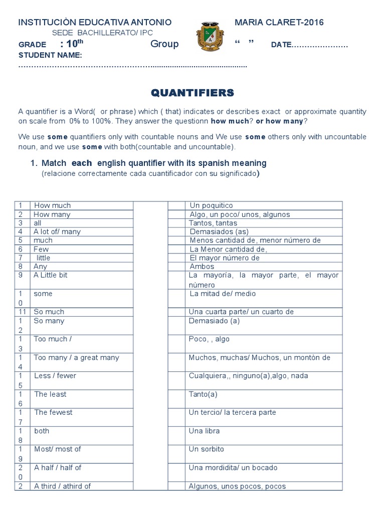 Quantifires Exercise #3 | PDF
