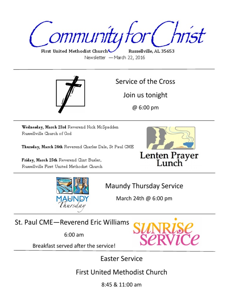 Church Events & Celebrations | PDF