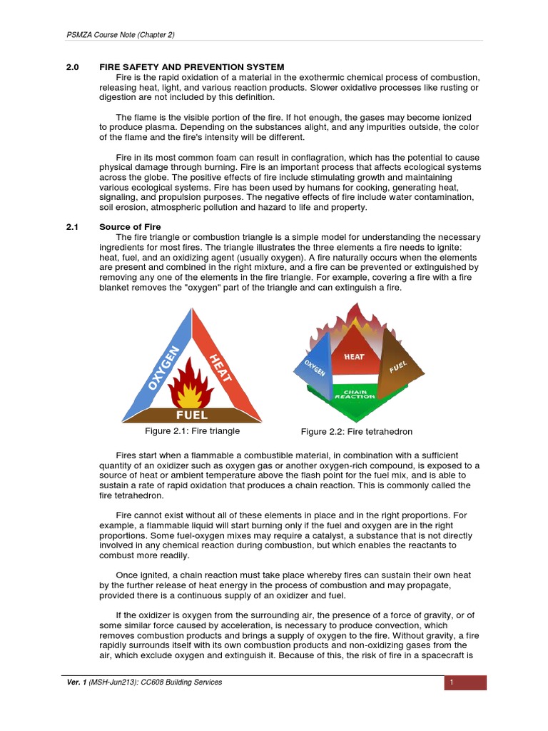 2.0 Fire Safety and Prevention | PDF | Fires | Hazards