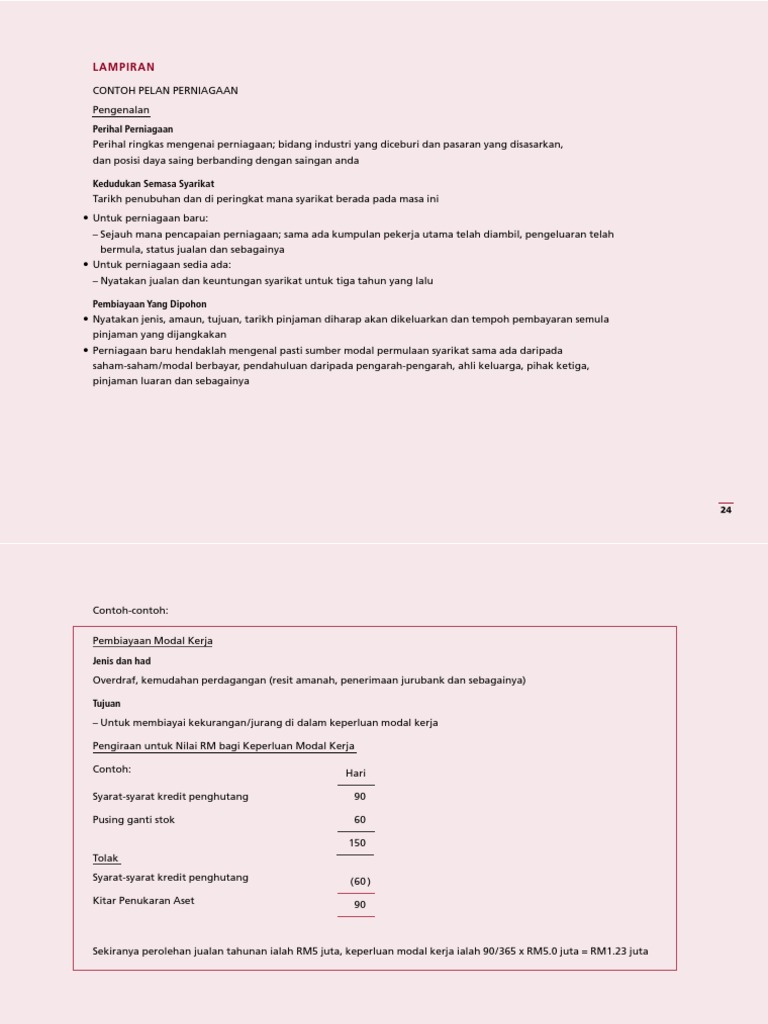 Sample, Contoh, Format Rancangan Perniagaan - Software Rancangan Perniagaan | PDF