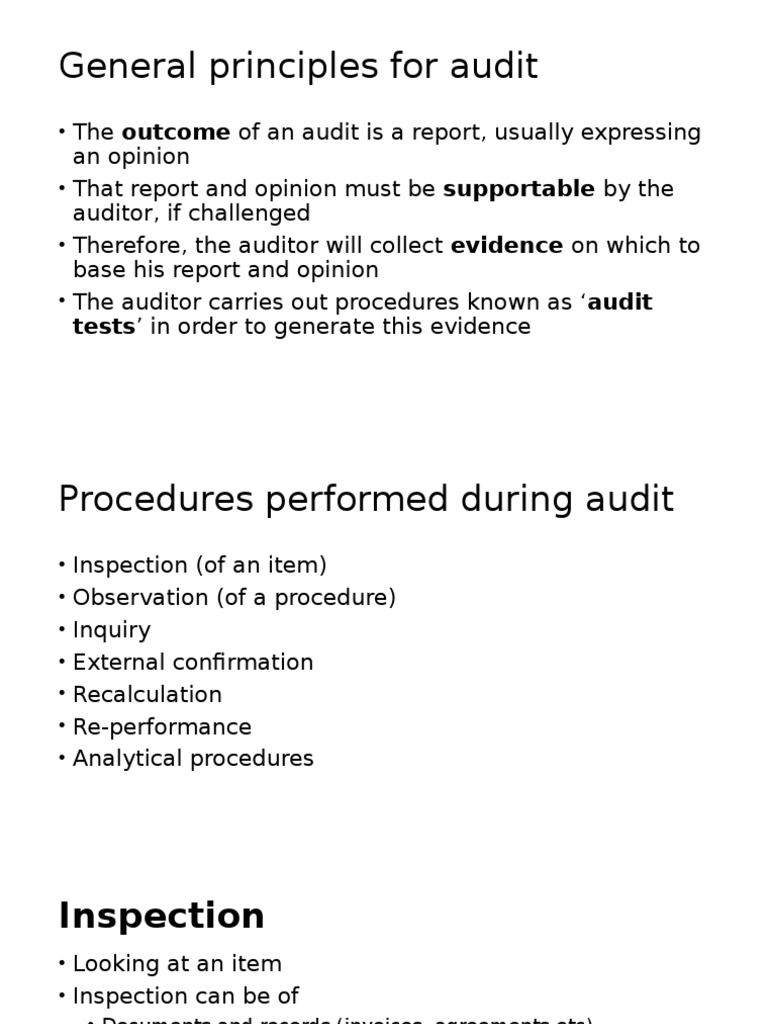 Procedures and Assertions | PDF | Audit | Valuation (Finance)