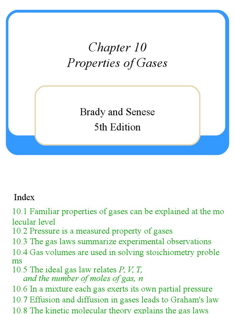 Understanding Gas Properties and Laws | PDF | Gases | Stoichiometry