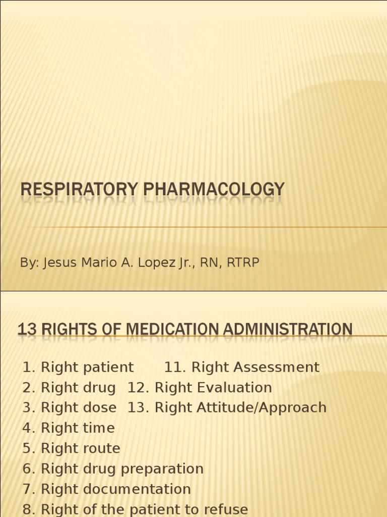 Respiratory Pharmacology | Acetylcholine | Respiratory Tract