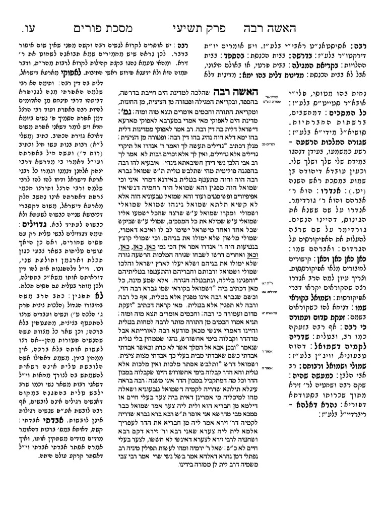 Gemara Purim 5776 האשה רבה | PDF