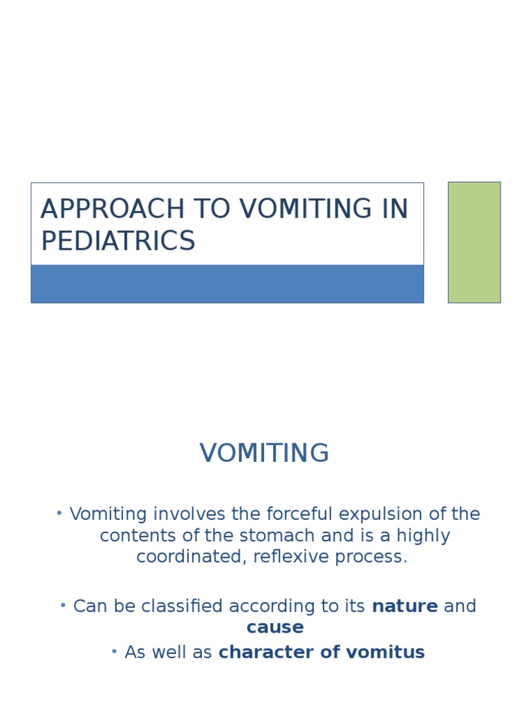 Approach to Vomiting | Vomiting | Food Intolerance