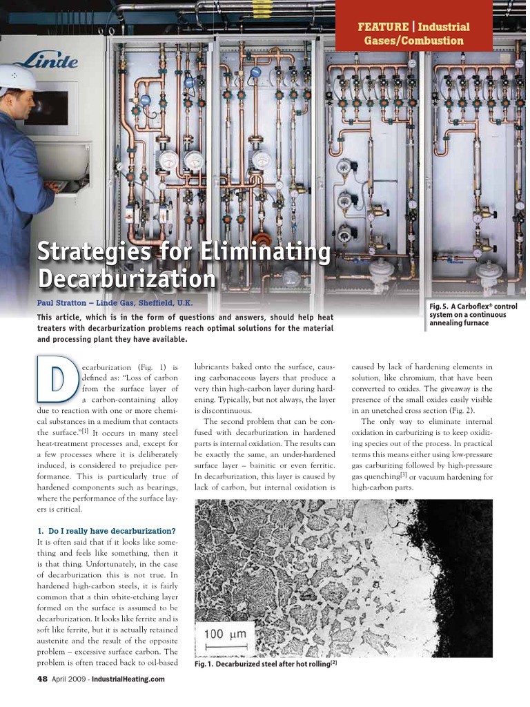 Strategies For Eliminating Decarburization | PDF | Heat Treating ...
