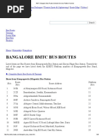 BMTC Bus Numbers and Routes | PDF | Transport