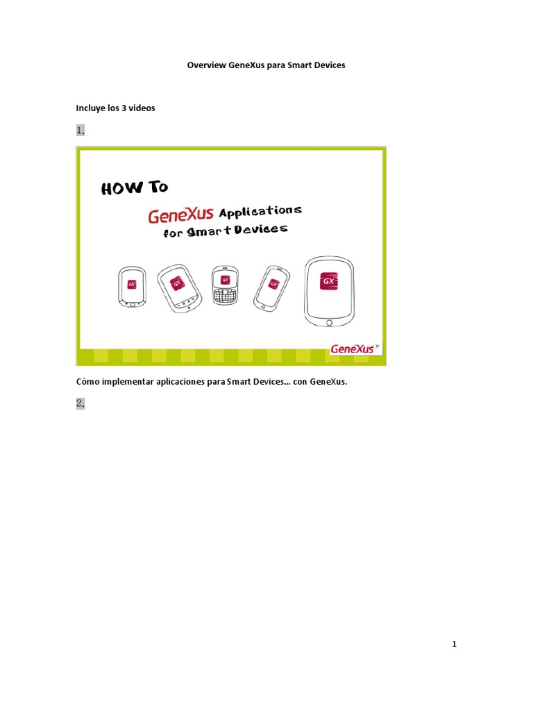 Overview GeneXus para Smart Devices | PDF | Extremos delantero y trasero | Plataforma como servicio