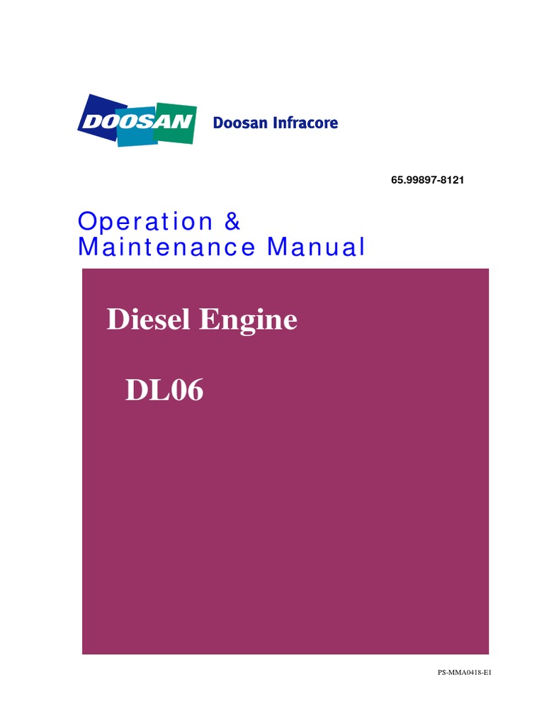 DL06 Diesel Engine Operation Manual | PDF | Turbocharger | Motor Oil