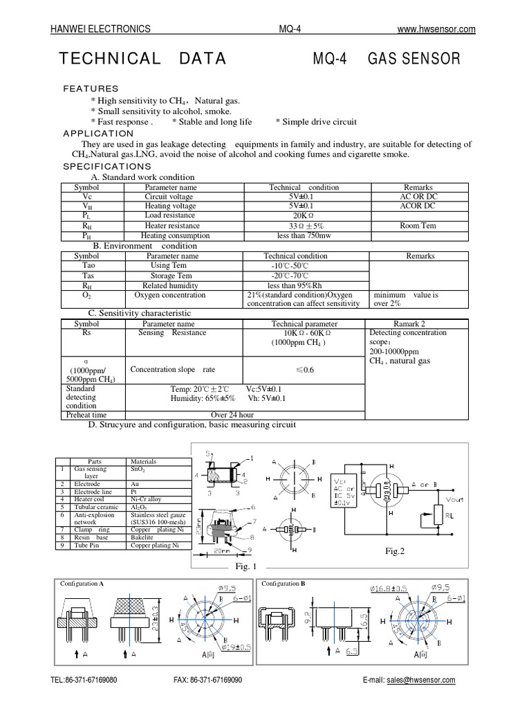 MQ 4 Datasheet | PDF