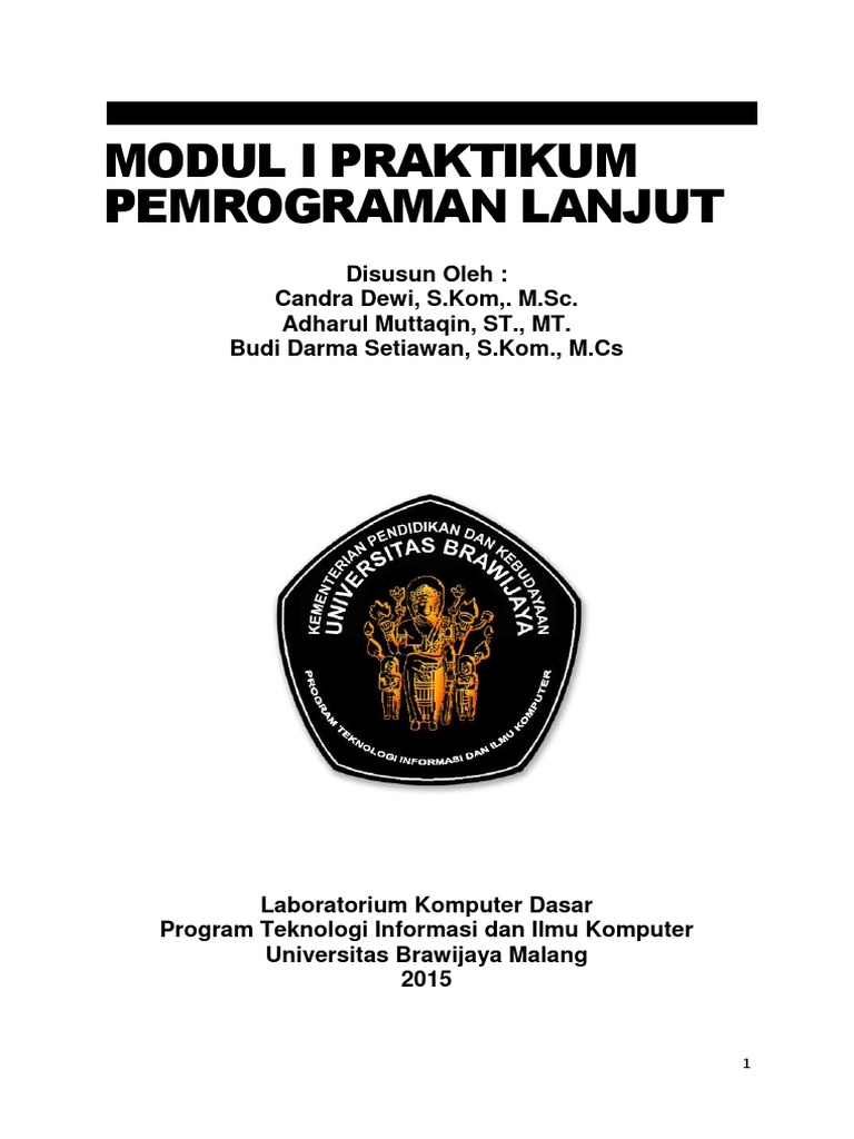 Modul I Praktikum Pemrograman Lanjut | PDF | Komputer