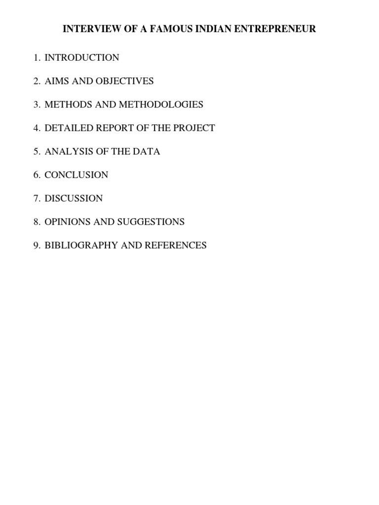 An Interview With An Entrepreneur | PDF | Entrepreneurship | E Commerce