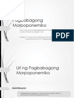 Pagbabagong Morpoponemiko | PDF