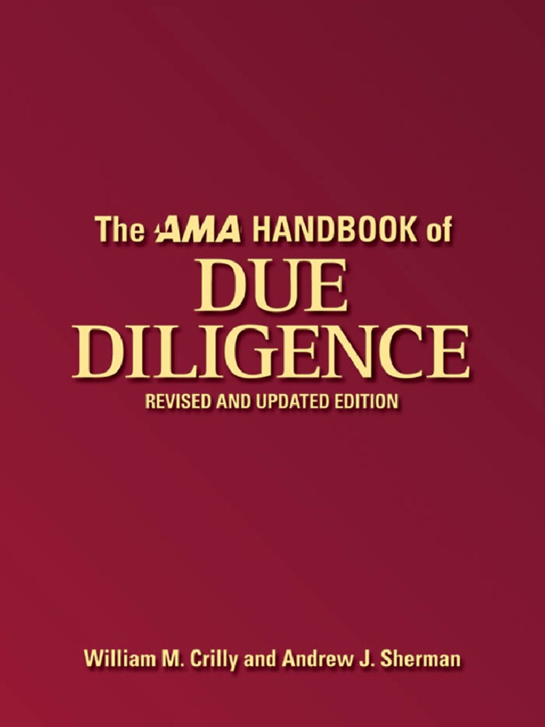 The AMA of Due Diligency | PDF | Sarbanes–Oxley Act | Due Diligence