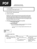 Grade 4 Lesson Plan: I. Objectives | PDF | Sun | Lesson Plan