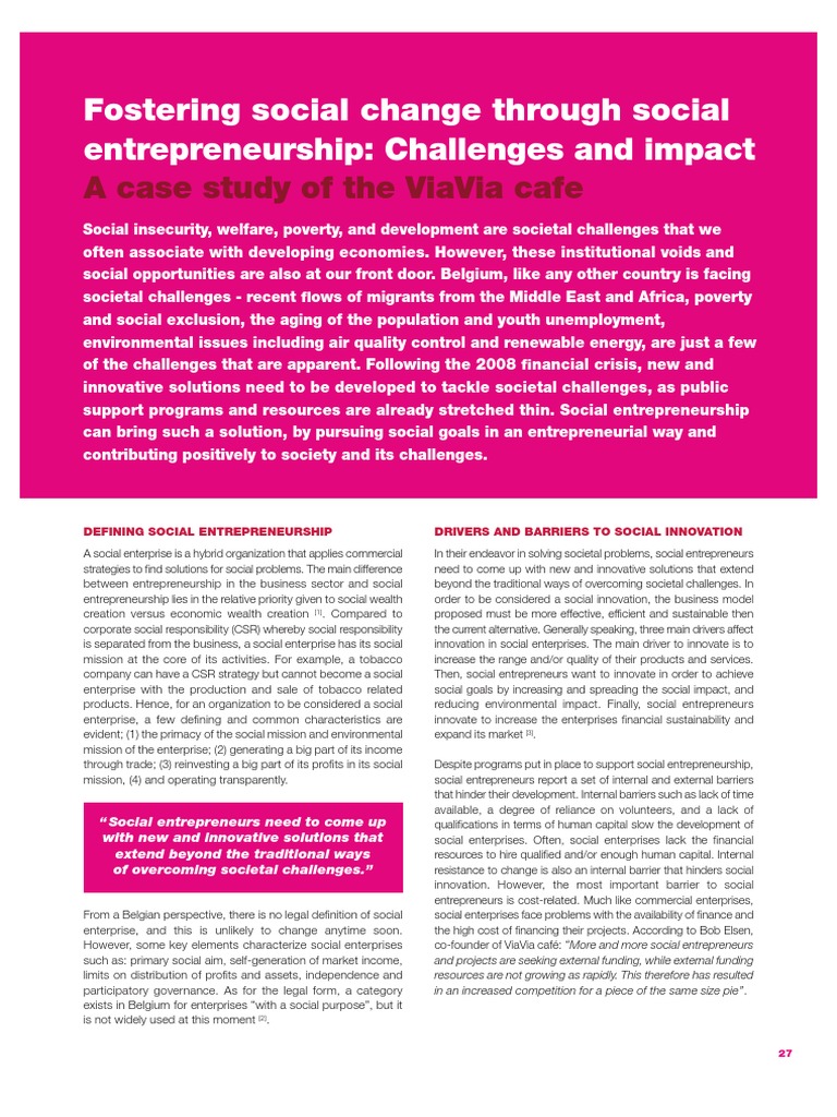 Understanding Social Entrepreneurship | PDF | Social Entrepreneurship ...