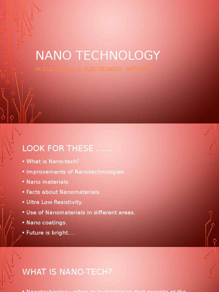 Nano Technology in electrical engineering | Nanotechnology | Nanomaterials