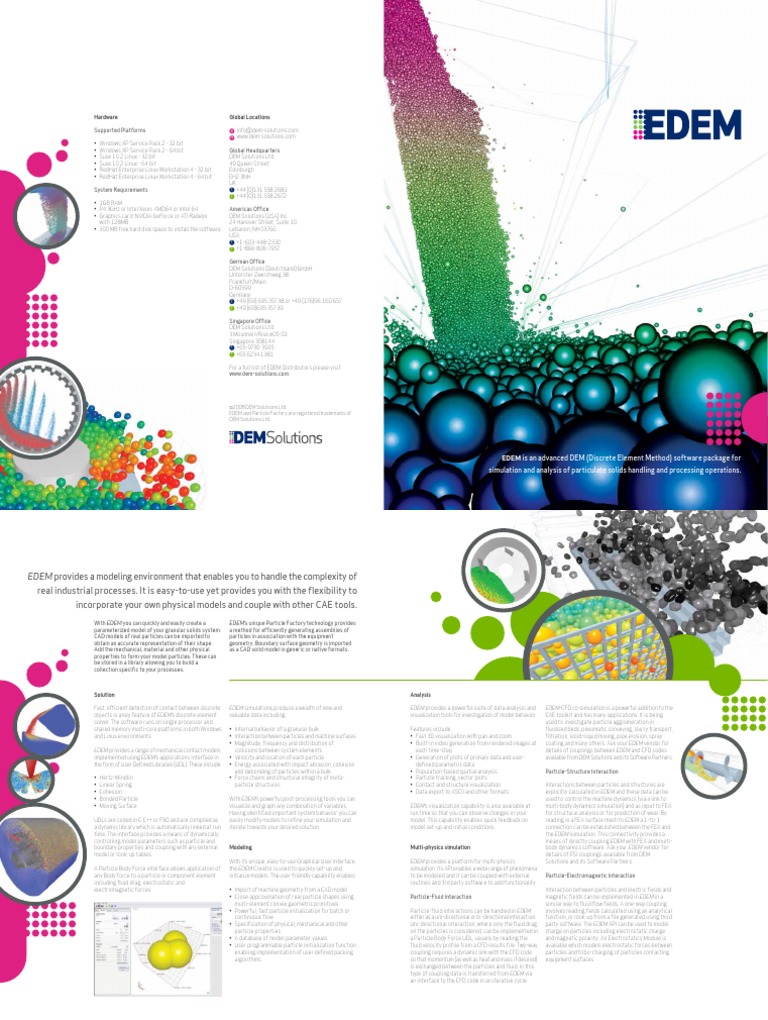 EDEM Is An Advanced DEM (Discrete Element Method) Software Package For ...