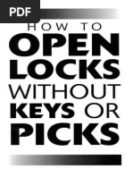 MIT Lockpicking Guide | PDF | Lock (Security Device) | Force