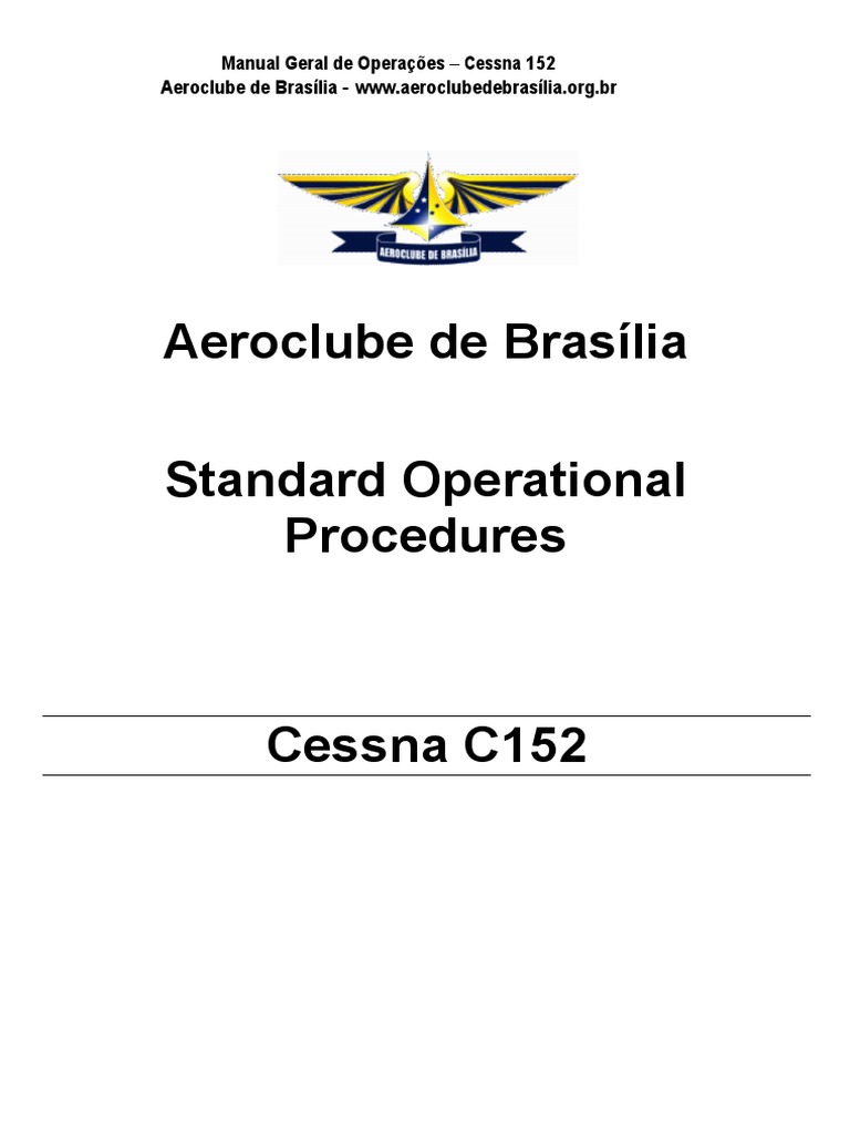 Manual de Padronizacao - Cessna C152 | PDF | Aileron | Trem de pouso