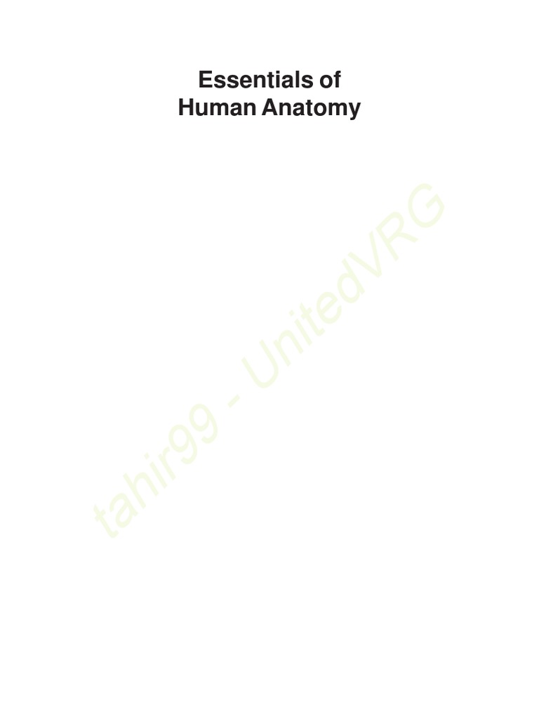Essentials of Human Anatomy | PDF | Anatomical Terms Of Motion | Bone