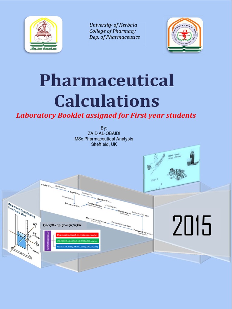 Pharmacy Calculations Lab Guide | PDF | Laboratories | Chemistry