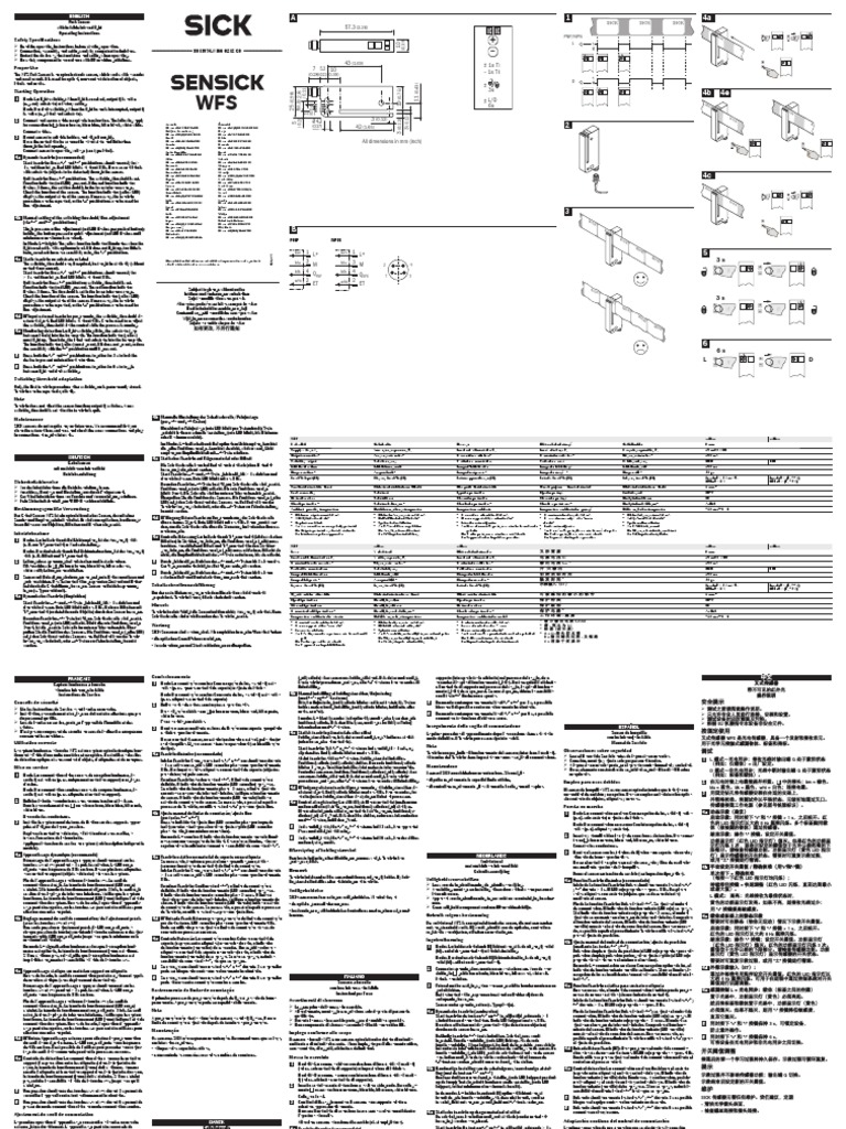 Manual Sensor Sick | Download Free PDF | Electrical Equipment ...