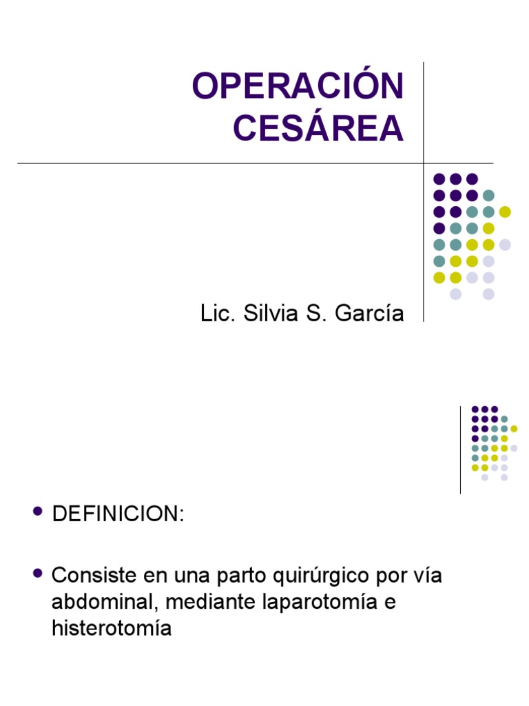 Operación Cesárea | PDF | Parto | Músculo