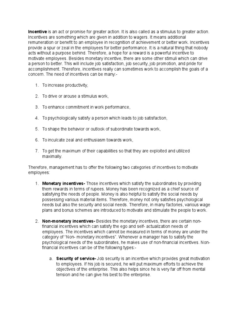 😀 Types of non monetary incentives. Switching From Monetary to Non ...