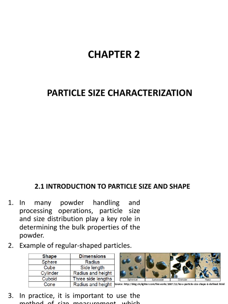 Particle Size Characterization Guide | PDF | Science & Mathematics
