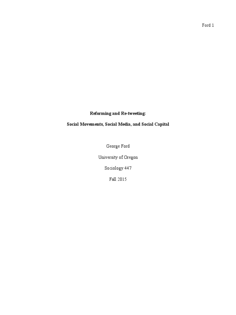 Social Media's Role in Activism | PDF | Social Movements | Activism