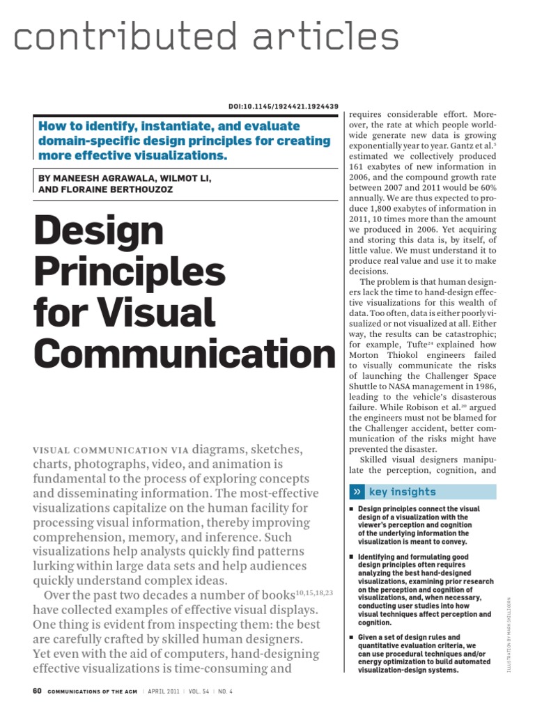 Design Principles For Visual Communication | PDF | Visualization ...