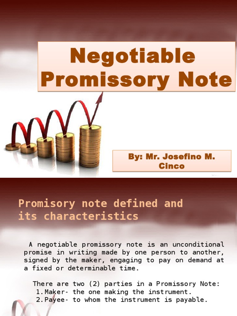 Promissory Note | PDF | Promissory Note | Government