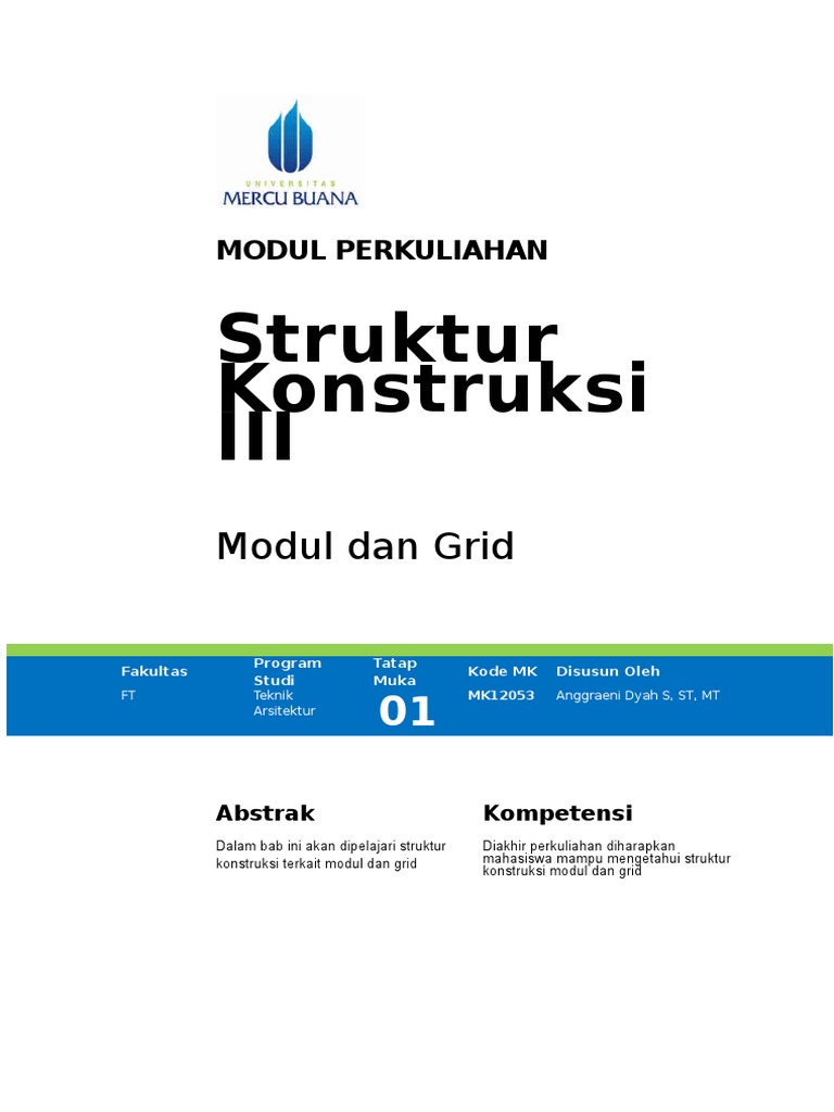 Pertemuan 3 Modul Dan Grid | PDF | Teknologi & Rekayasa