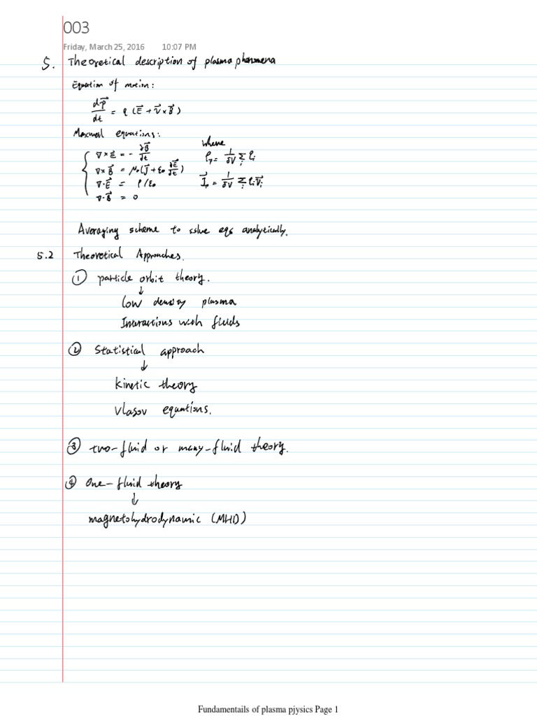 Fundamentals of Plasma Physics Guide | PDF