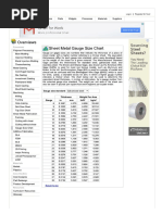 Ductwork Sheet Metal Gauges | PDF | Duct (Flow) | Engineering Thermodynamics